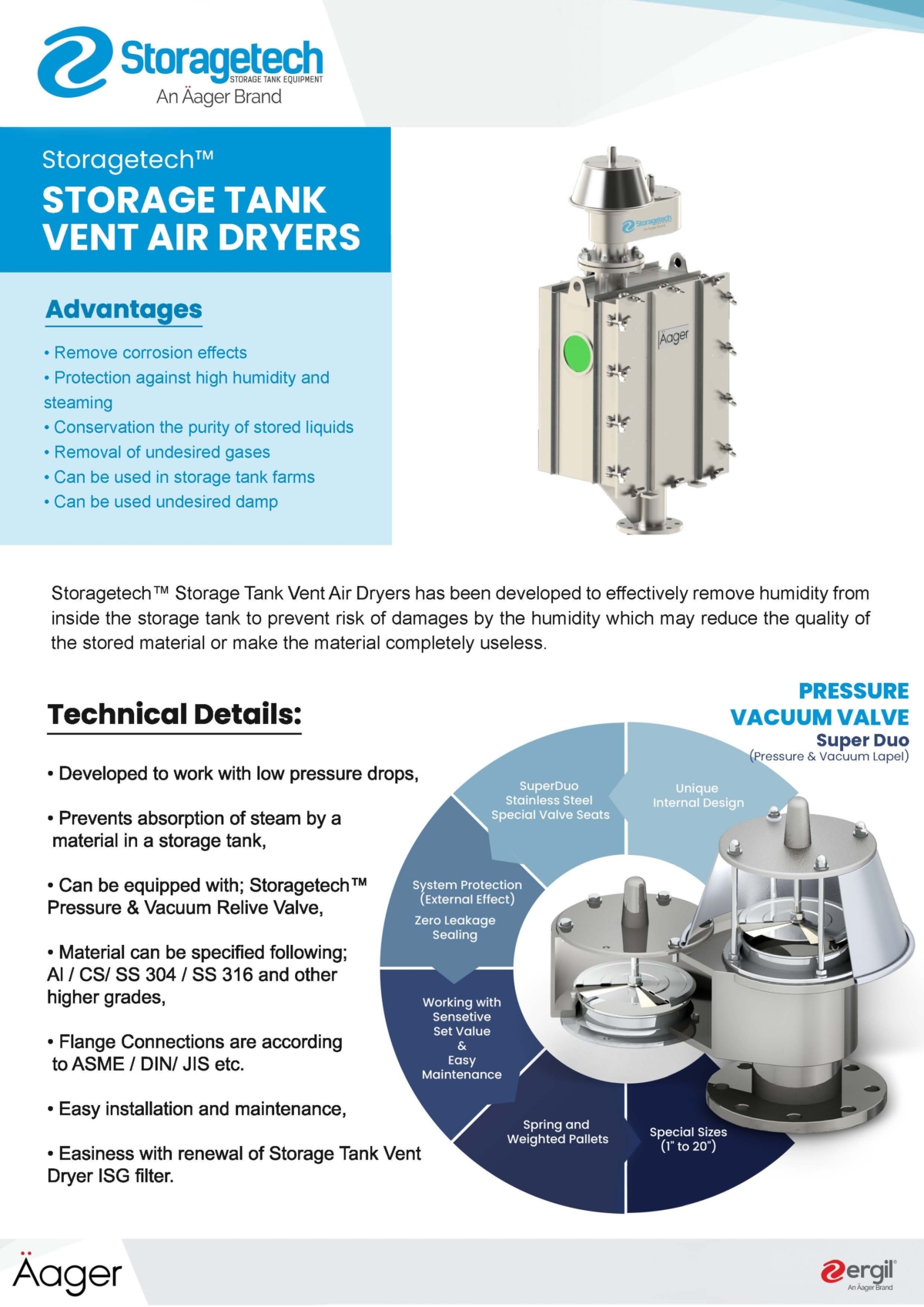 Storage Tank Vent Air Dryers